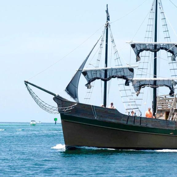 Cool Orange Beach Pirate Ship Pictures